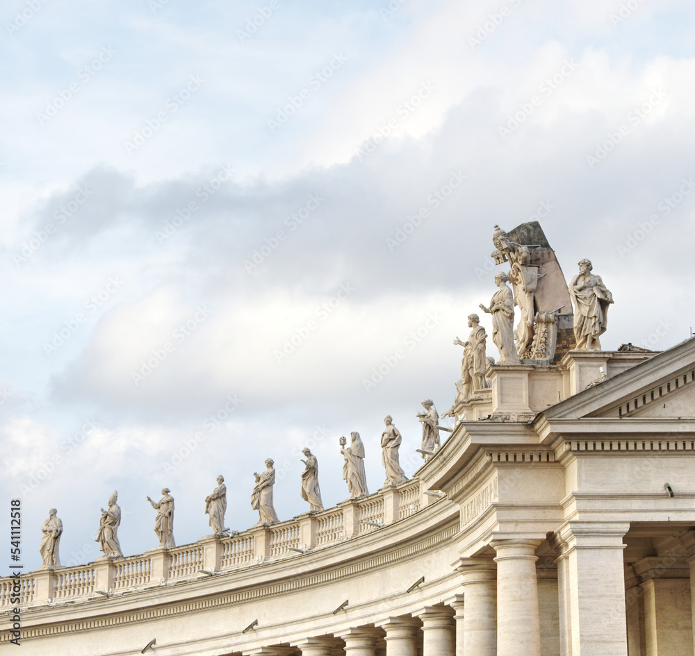 One of the most striking features of the Saint Peter's square are its ...