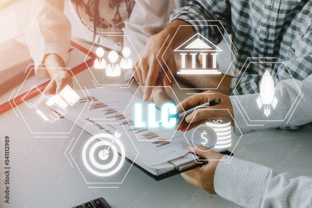 Limited Liability Company (LLC) Business Concept, Business team ...