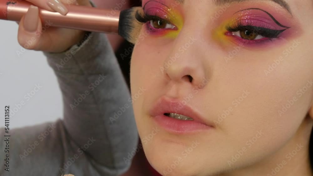 A special brush for blush or foundation or concealer, apply texture to ...