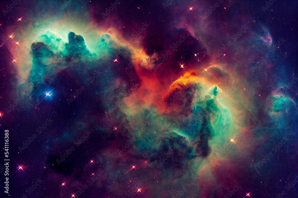 Cosmos Stars Cluster Structure Stunning Astrophotography Dramatic ...