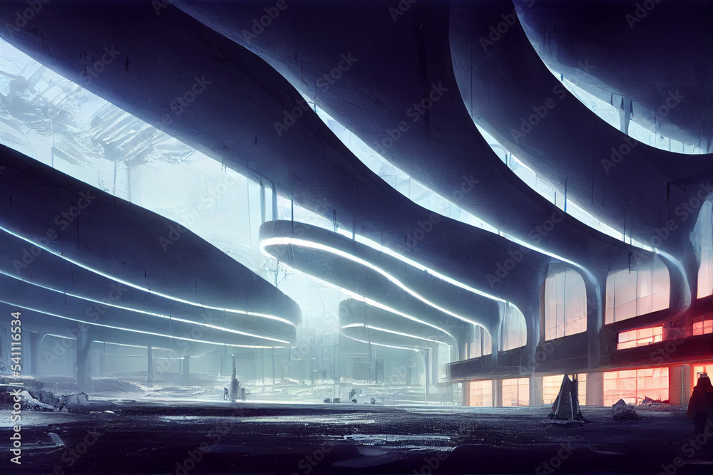 Dooms day headquarter of an evil corporation,turn the future to dystopy ...