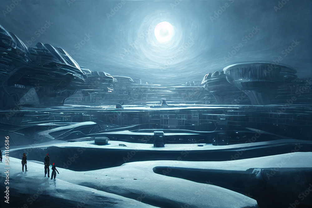 Dooms day headquarter of an evil corporation,turn the future to dystopy ...