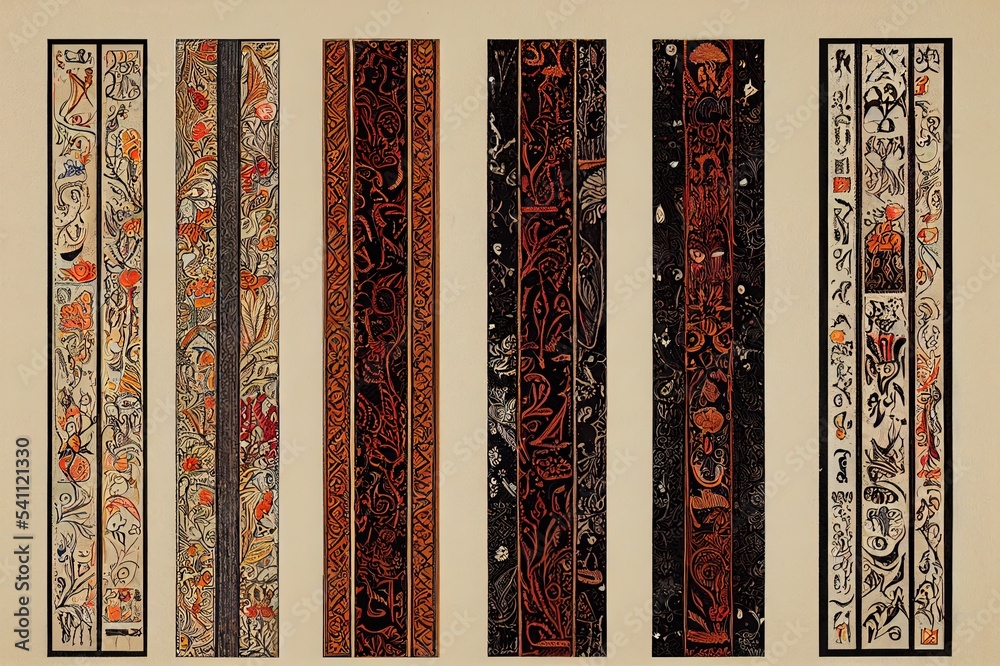 beautiful and traditional border design for print Stock Illustration ...