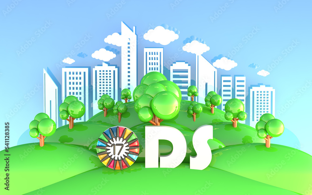 ODS, Objetivos de desarrollo sostenible Stock Illustration | Adobe Stock