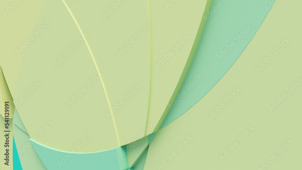 Turquoise and Yellow Tech Background with a Geometric 3D Structure ...