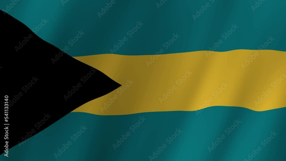 Bahamas flag waving animation. seamless loop animation flag video ...
