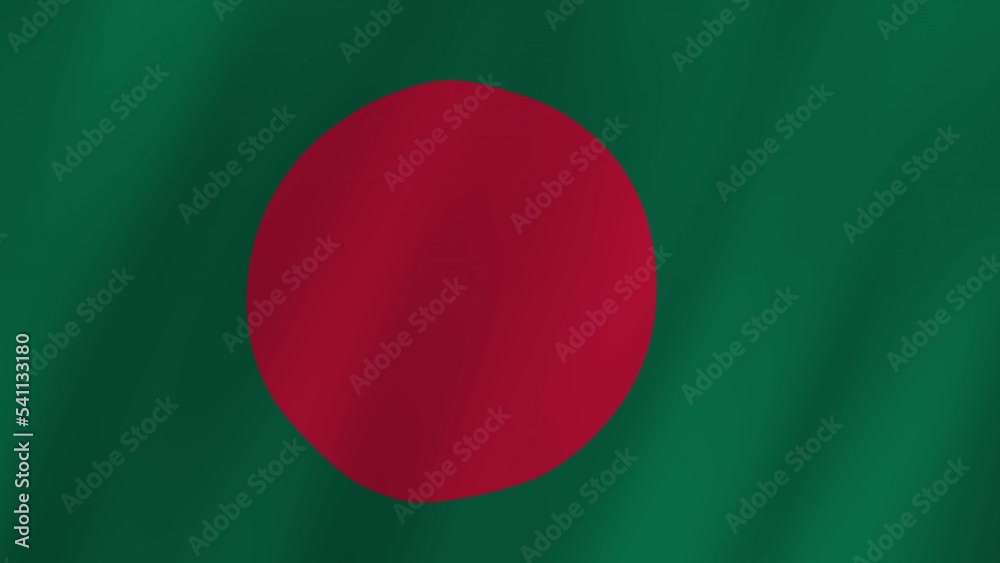 Bangladesh flag waving animation. seamless loop animation flag video ...