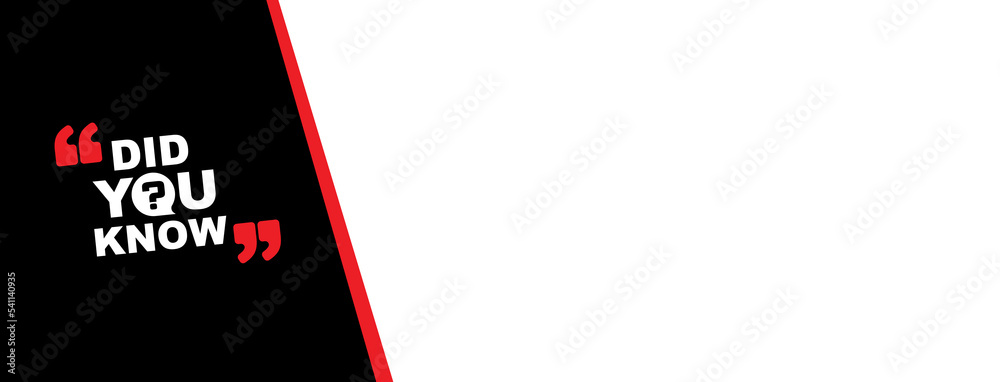 did you know sign Stock Vector | Adobe Stock