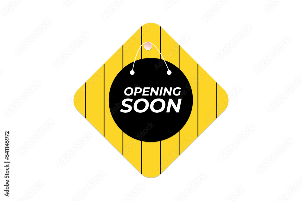 Realistic style Opening soon background design. Stock Vector | Adobe Stock