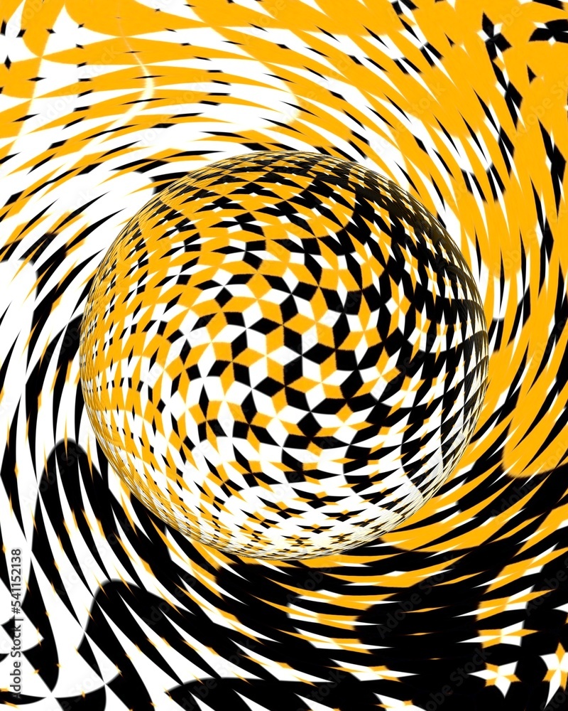 pattern and design inspired by yellow gold sphere 3D mosaic tile ...