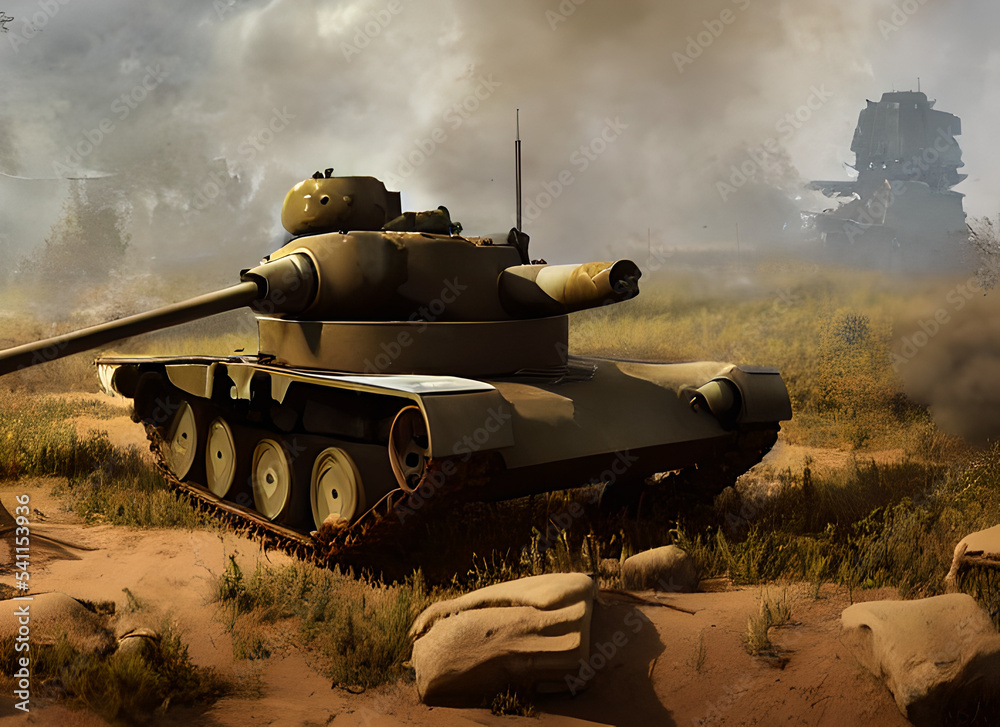 Turret Armor Fight Isolated Artillery Army Tank Camouflage Panzer ...