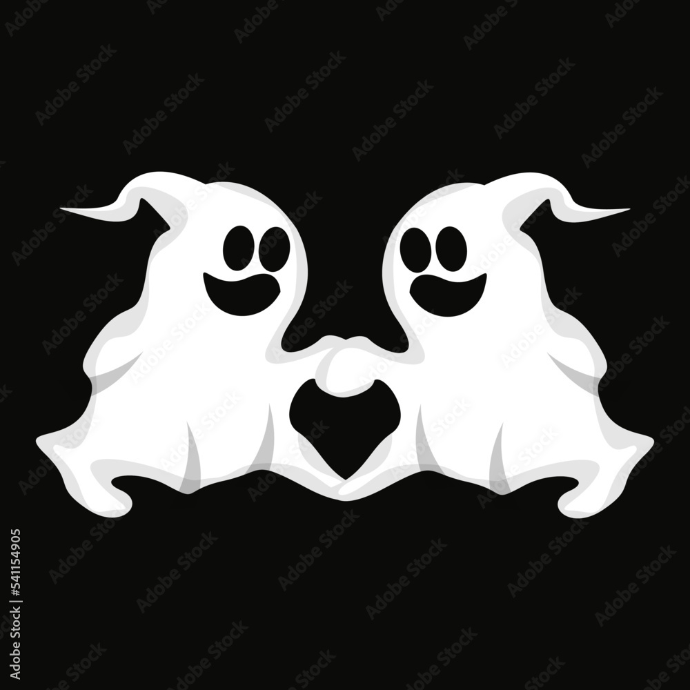 Ghost Logo Design, Halloween Icon, Halloween Costume Illustration ...