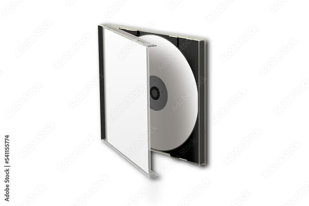 CD disc and carton packaging cover template mock up. Digipak case of ...