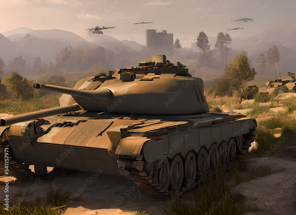 Military Forces Machine Panzer Armored Fight Tank Camouflage Soldier ...