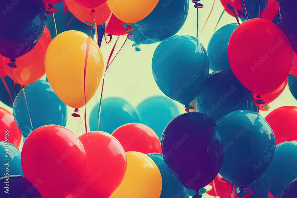 Colorful Balloons Seamless Texture Pattern Tiled Repeatable ...