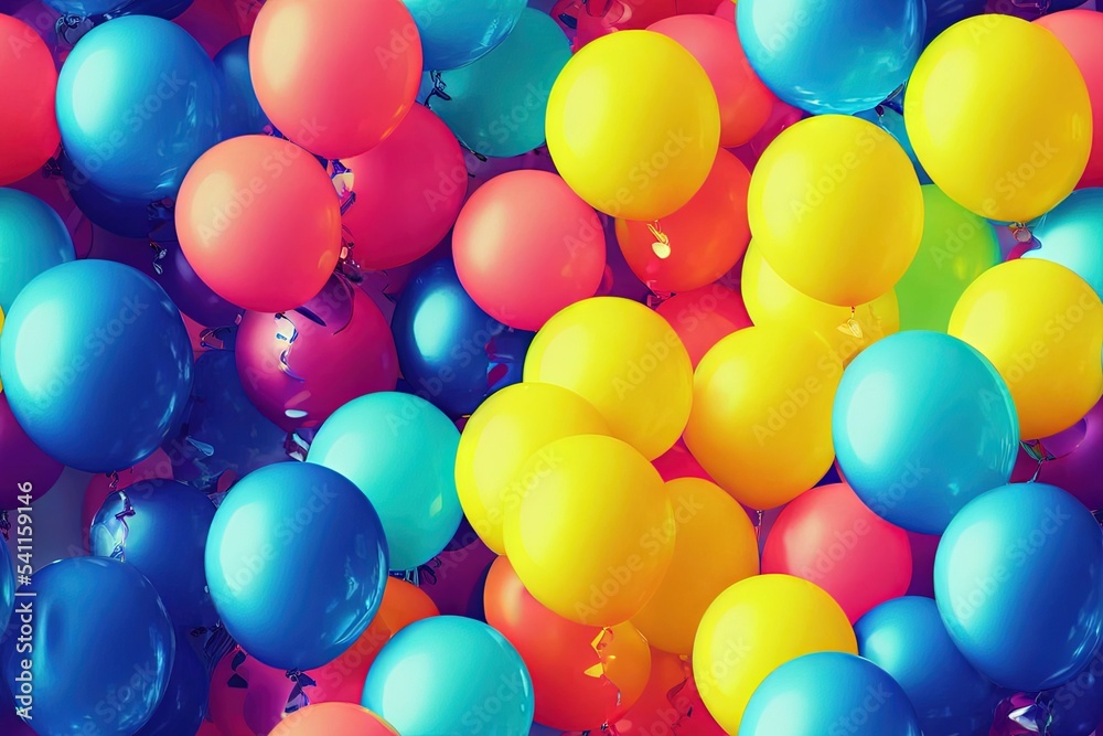 Colorful Balloons Seamless Texture Pattern Tiled Repeatable ...