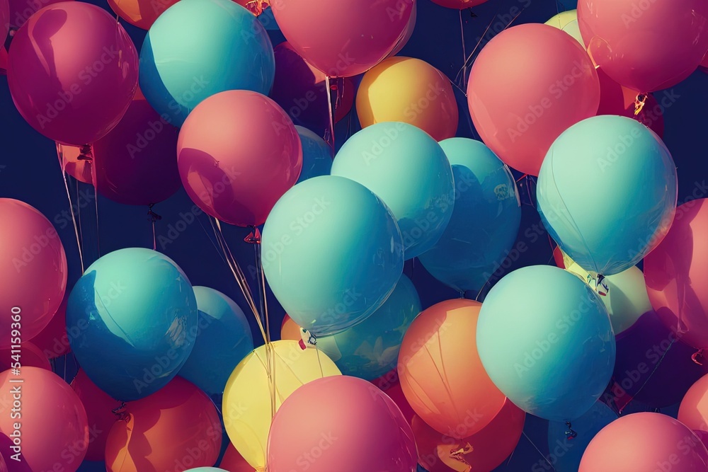 Colorful Balloons Seamless Texture Pattern Tiled Repeatable ...