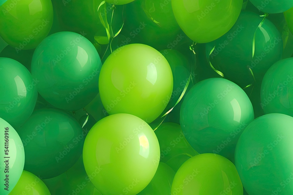 Green Balloons Seamless Texture Pattern Tiled Repeatable Tessellation ...