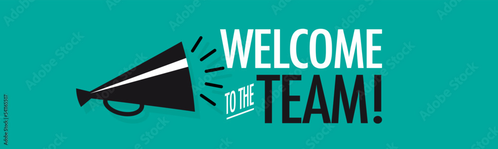 Welcome to the team Stock Vector | Adobe Stock