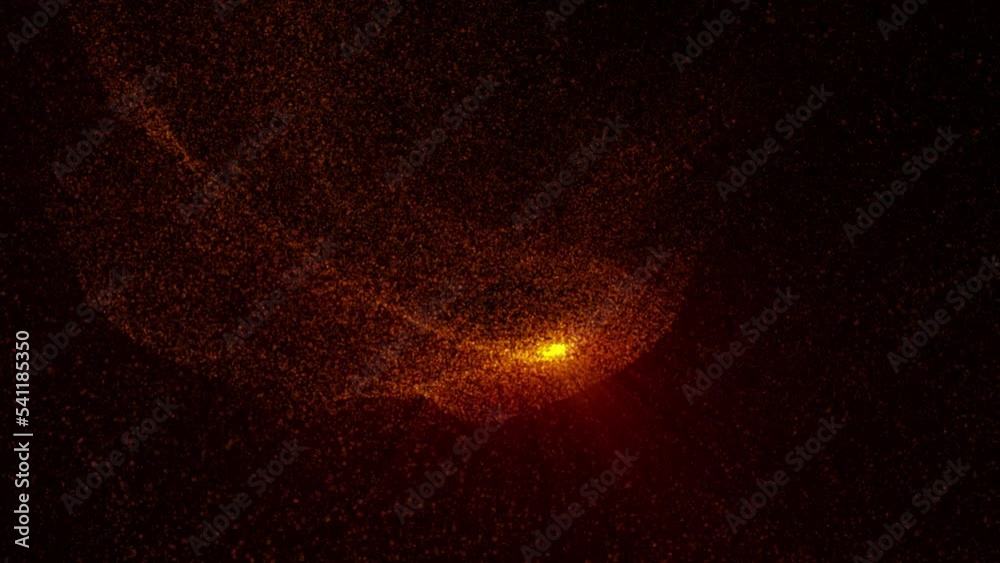 Glowing Star Core Moving On Space, Glowing Plasma Star Core Made With ...