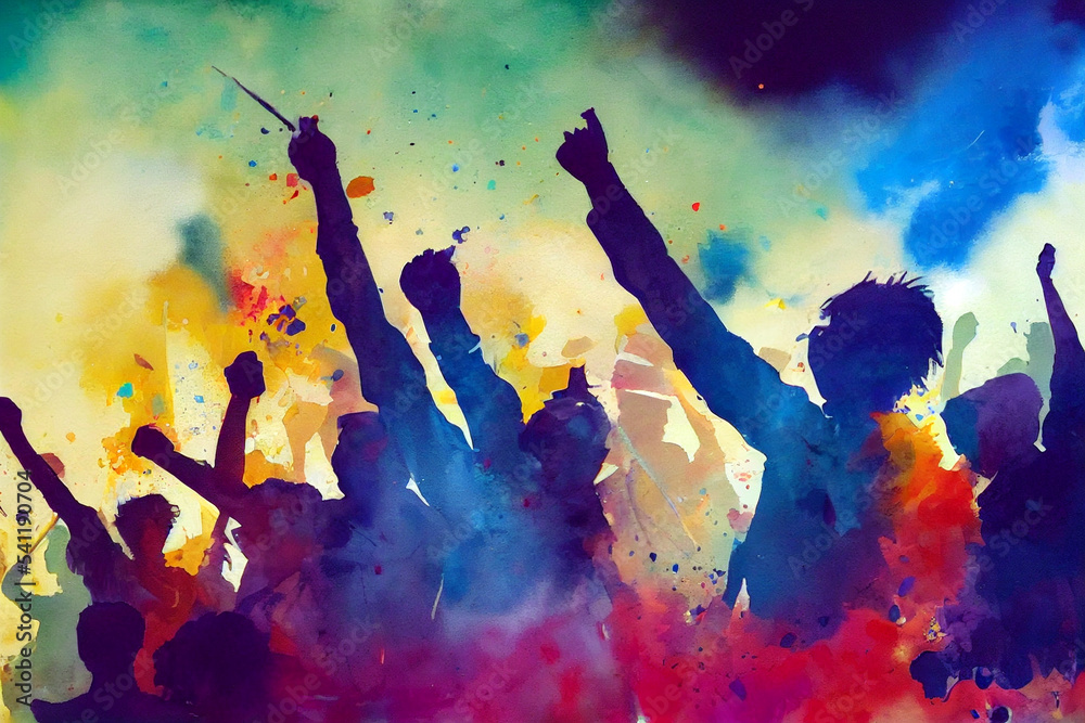 Soccer fans. Football hooligans. Football fans celebrating team victory ...