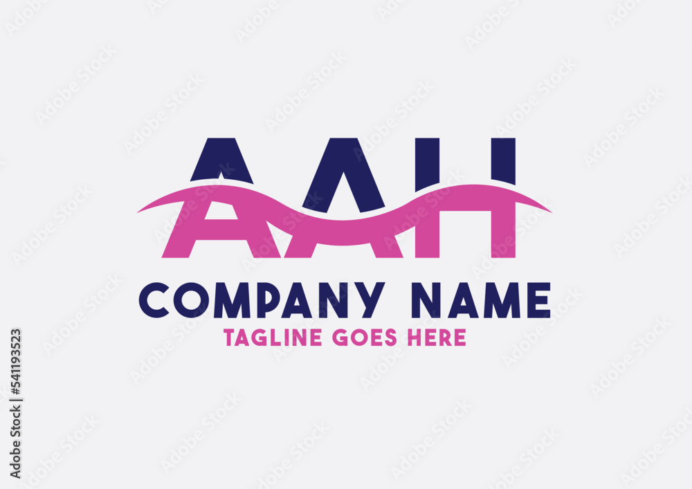 Letter AAH logo design vector template, AAH logo Stock Vector | Adobe Stock