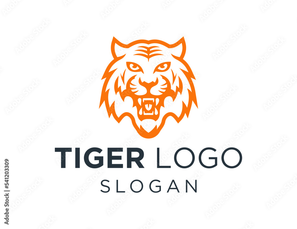 Logo design about Tiger on white background. created using the ...