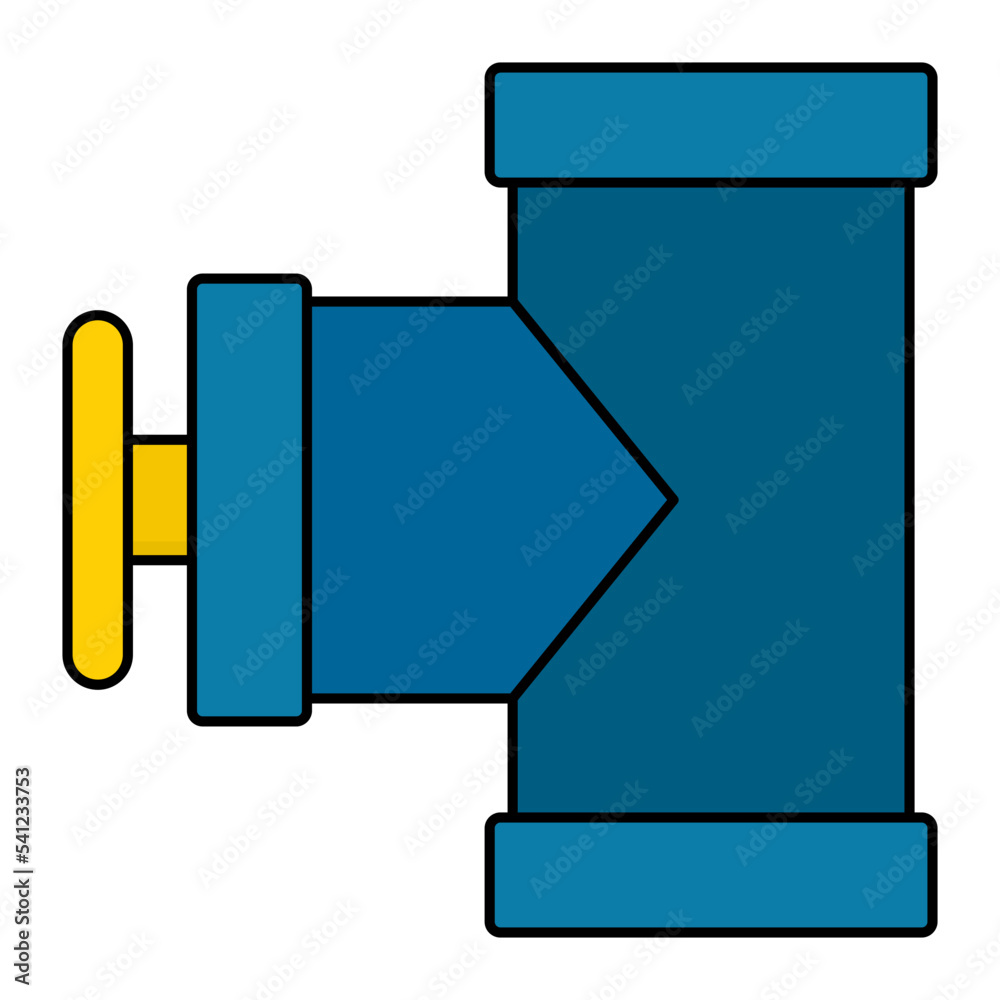 backwater valve Concept, stops sewage head vector color icon design ...