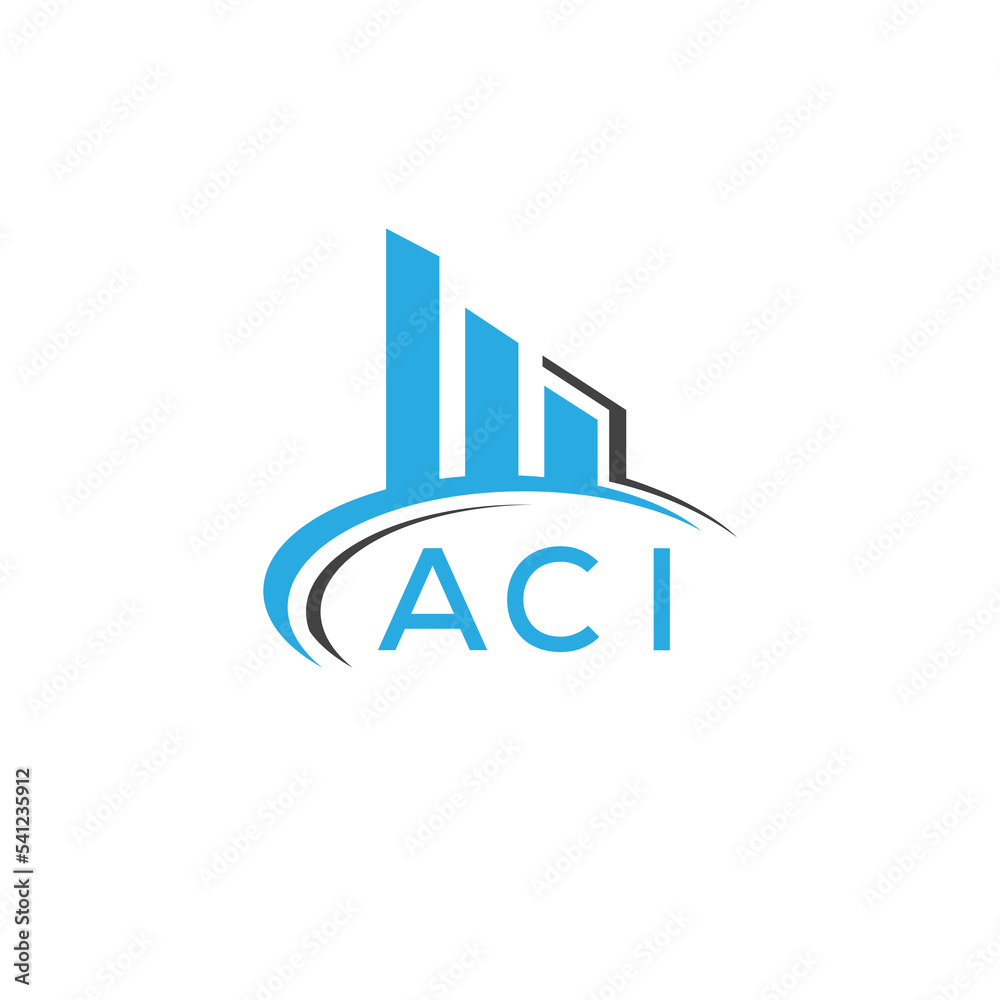 ACI letter logo. ACI blue image. ACI Monogram logo design for ...