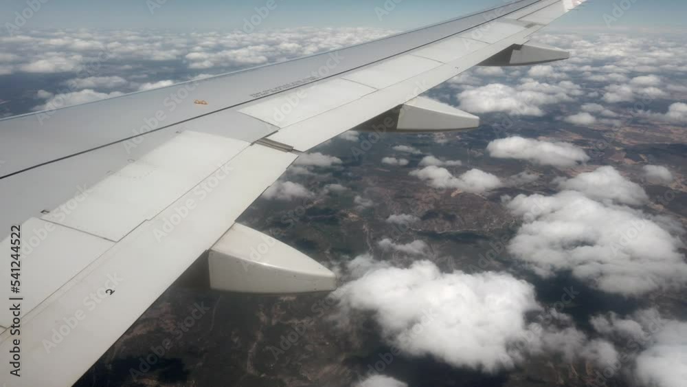 COLOMBIA OSMO 1flying by plane - view from the window porthole of the ...
