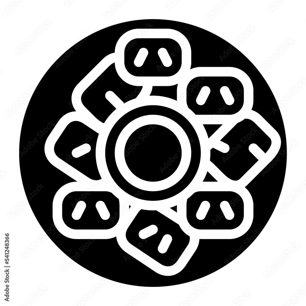 nugget food menu meal restaurant Stock Vector | Adobe Stock