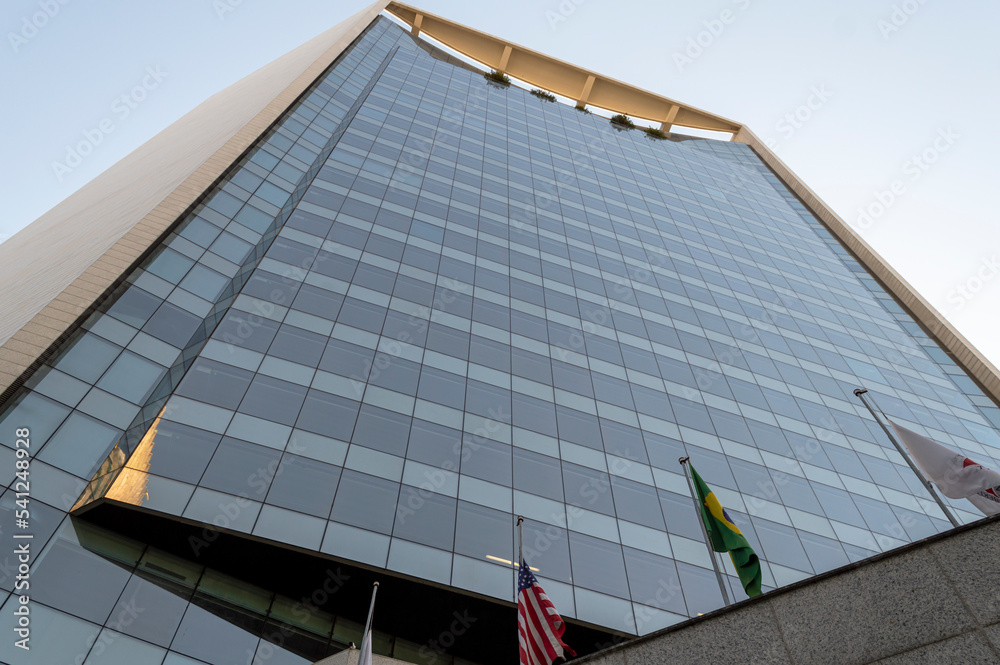 Inter bank's new headquarters. Building with 23 floors. It is the first ...