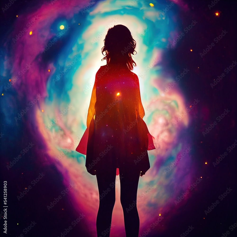 Faceless Goddess of The Universe. god. Fantasy Scenery. concept art ...