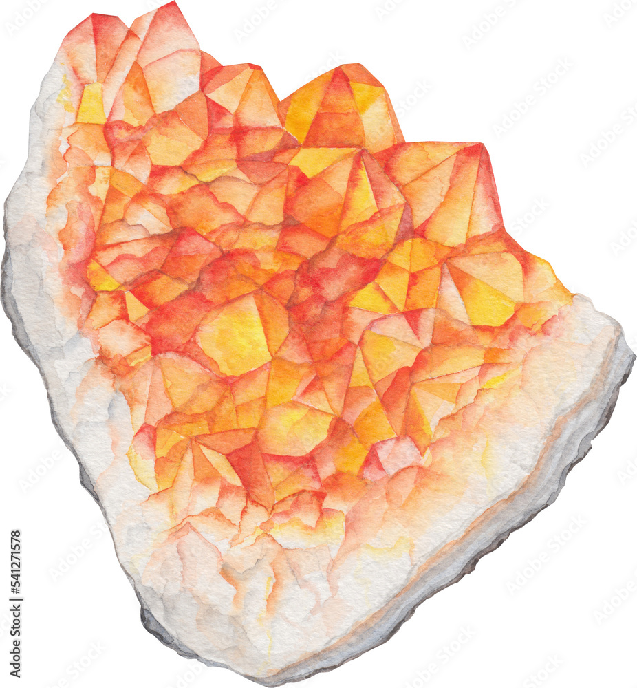 Transparent Background Citrine stone Illustration Png. Transparent ...