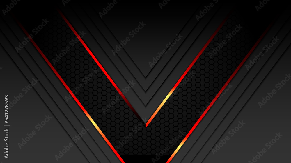 Dark Metallic Tech Carbon V-Shaped Door Opening Vector Wallpaper with ...