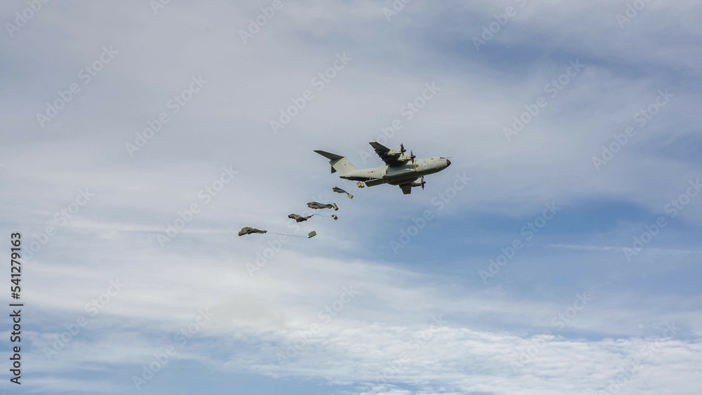 Royal Air Force Airbus A400M Atlas military cargo airplane (RAF ZM409 ...