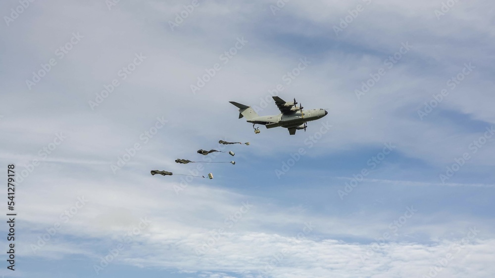 Royal Air Force Airbus A400M Atlas military cargo airplane (RAF ZM409 ...