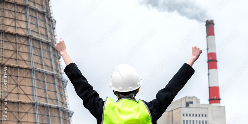 Woman factory inspection Stock Photo | Adobe Stock
