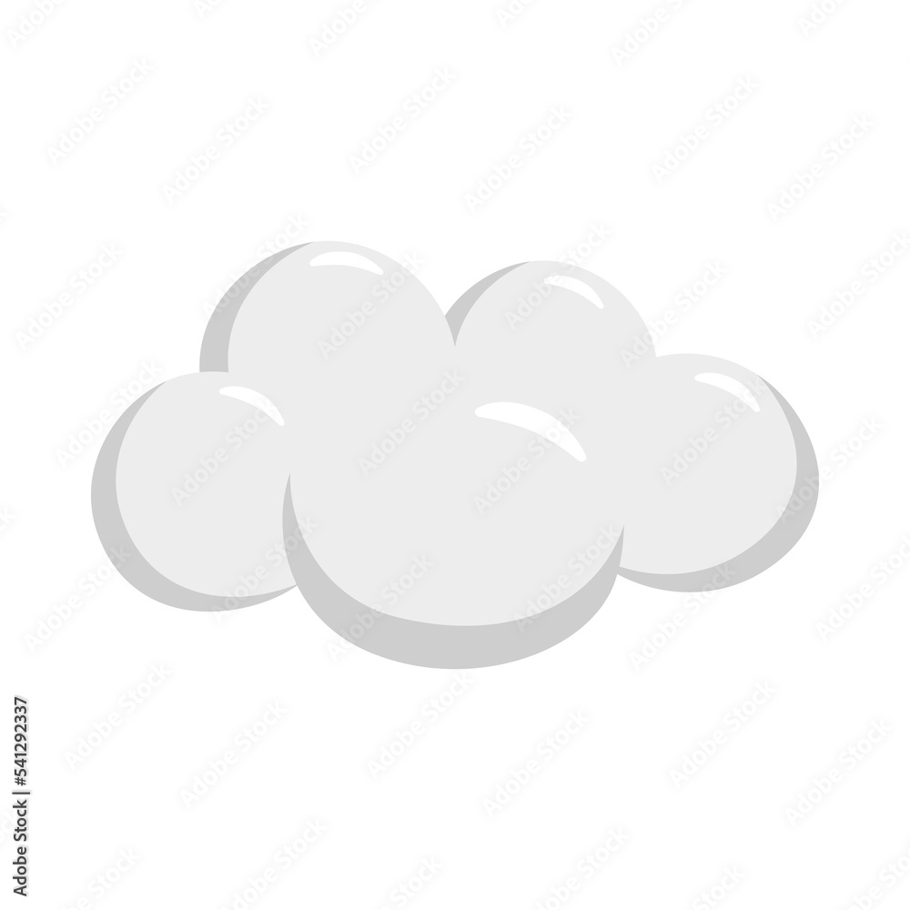 Cloud Sign Emoji Icon Illustration. Weather Vector Symbol Emoticon ...