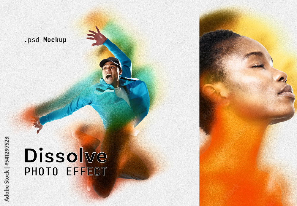 Dissolve Photo Effect Stock Template | Adobe Stock