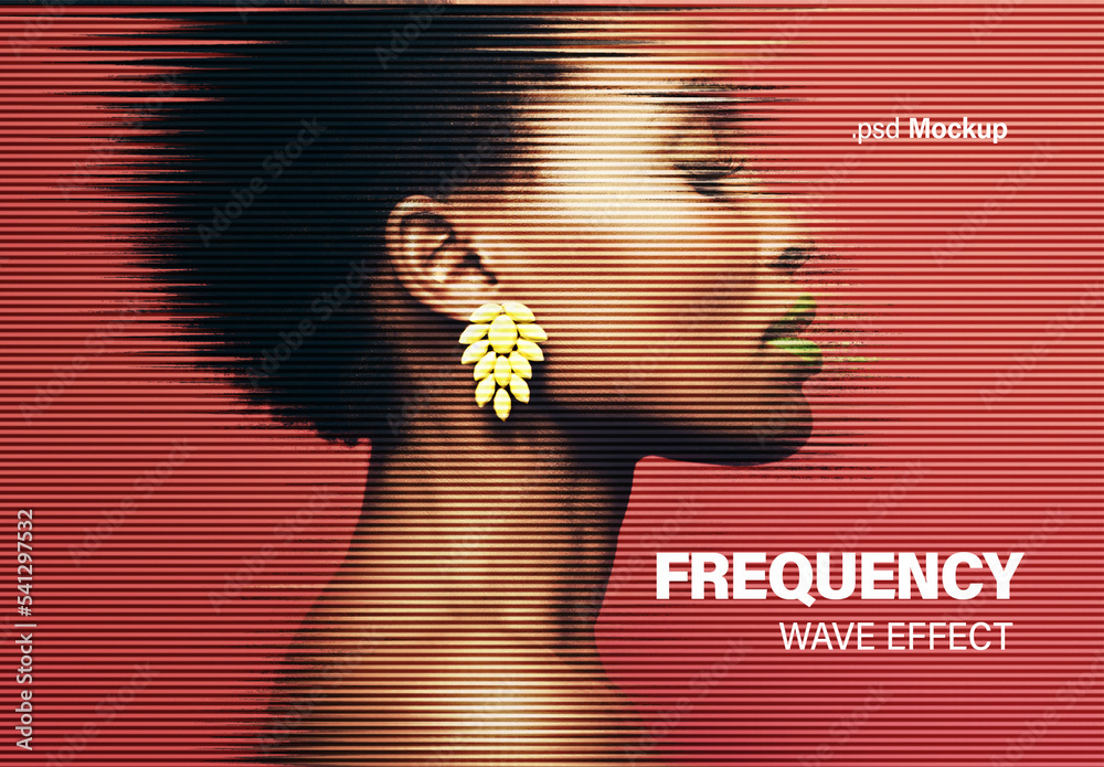 Frequency Wave Effect Stock Template | Adobe Stock