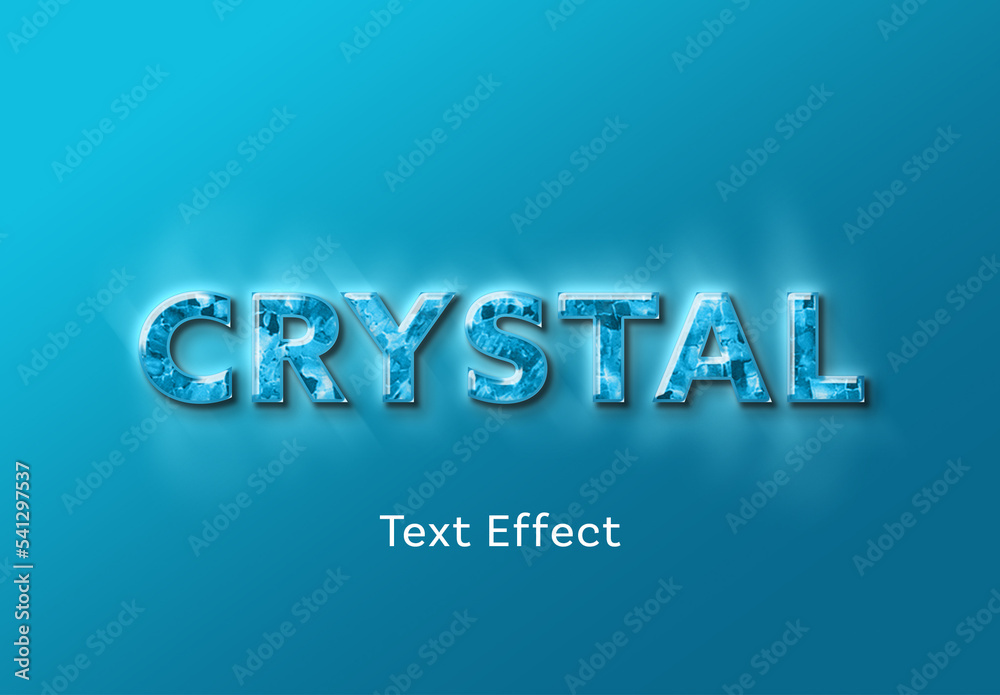 Crystal Text Effect Stock Template | Adobe Stock