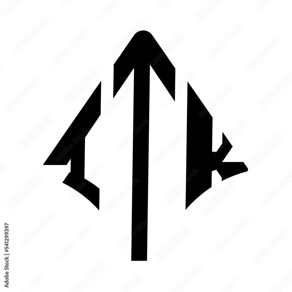 ITK logo. ITK logo letter logo design vector image. ITK letter logo ...