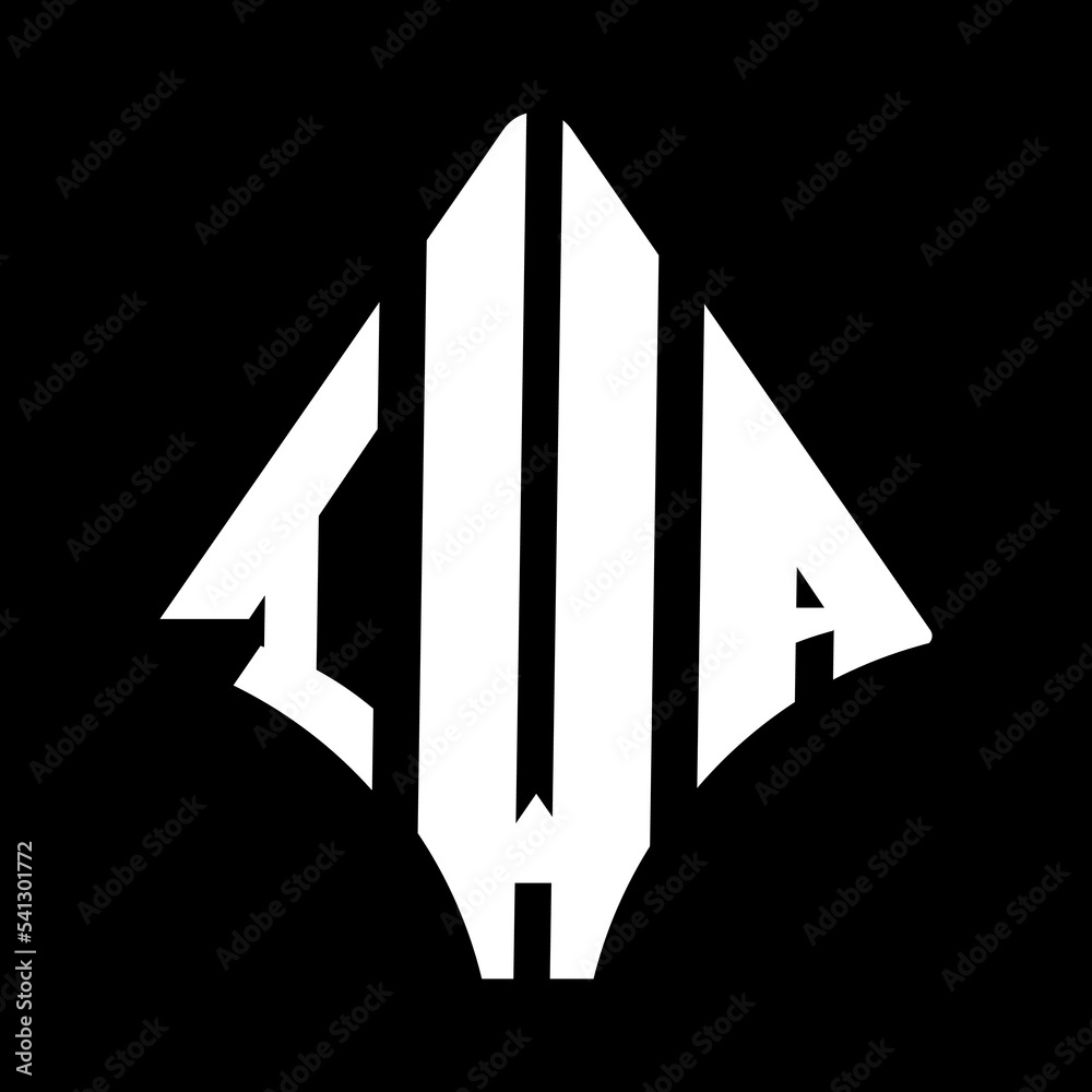 IWA logo. IWA logo letter logo design vector image. IWA letter logo ...