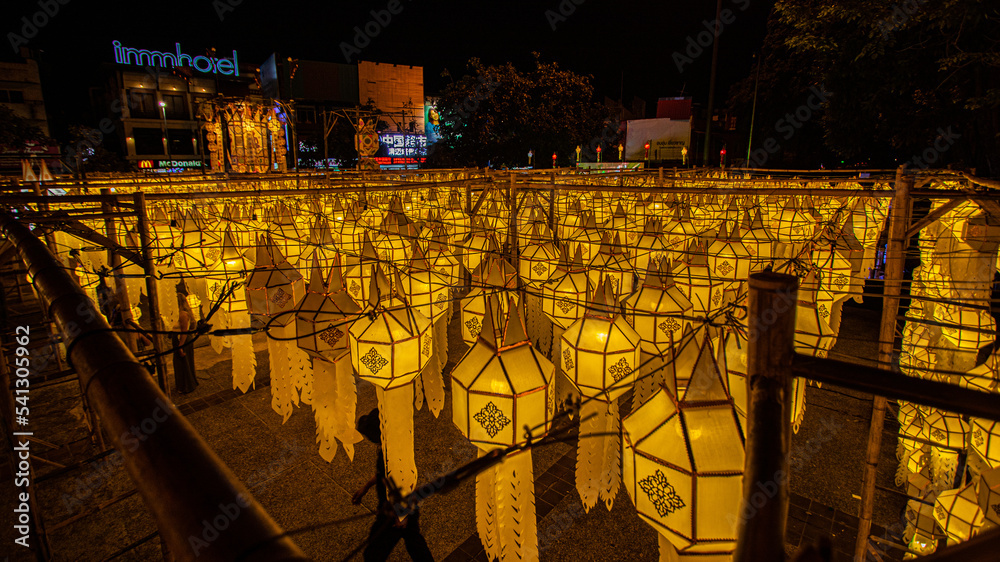 Chiang Mai Thailand ‎11 ‎November ‎2021 Lantern Festival during Loi ...