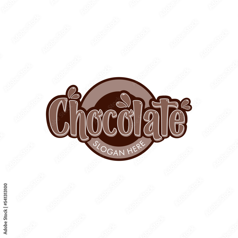 Vector cocoa, chocolate logo and emblem design. Stock Vector | Adobe Stock