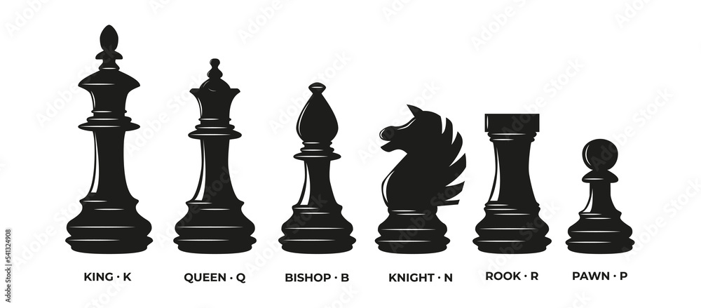 Chess figure collection.Set of chess figures Stock Vector | Adobe Stock