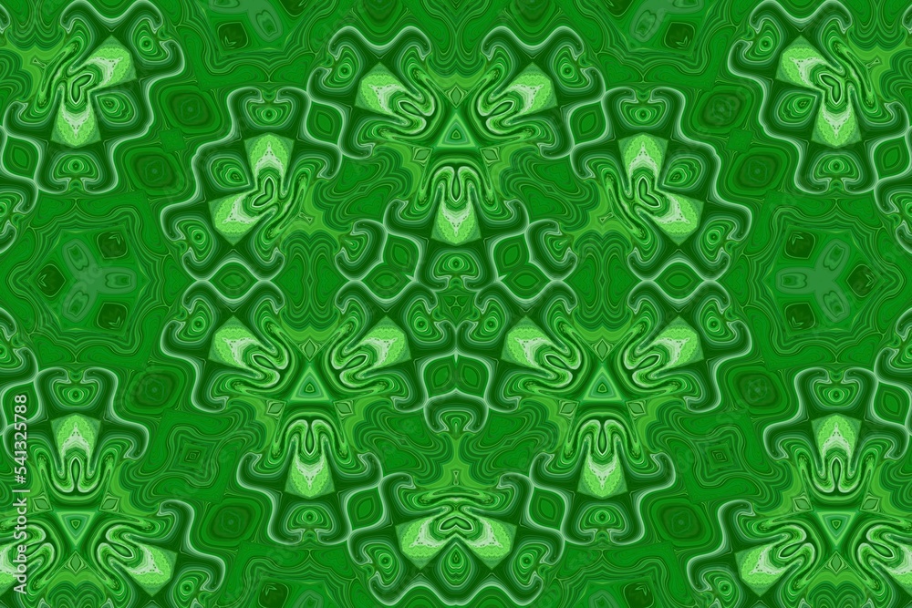 Green Geometric patterns series Stock Illustration | Adobe Stock