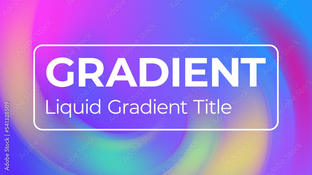 Liquid Gradient Title Stock Template | Adobe Stock