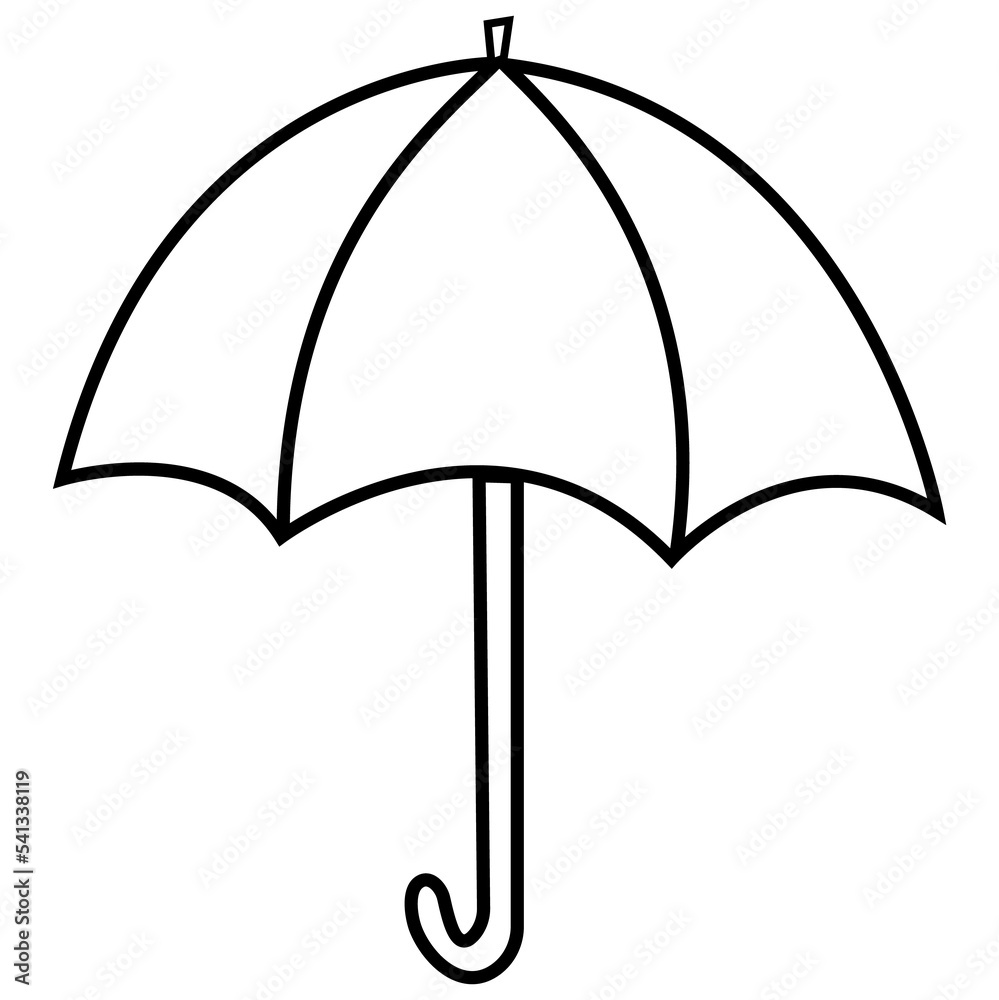 Umbrella png illustration. Weather infographic, signage, sticker or ...
